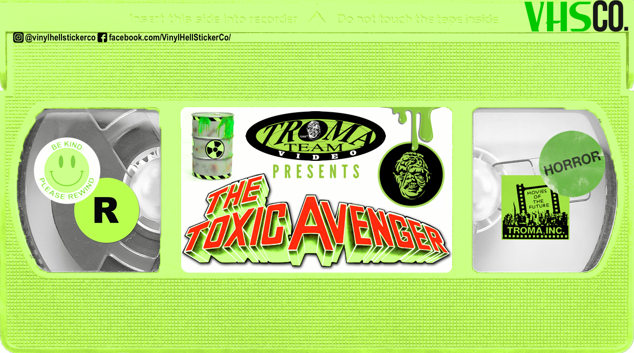 Keep it retro with these horror movie "VIDEO VINYL STICKERS" - Rue Morgue