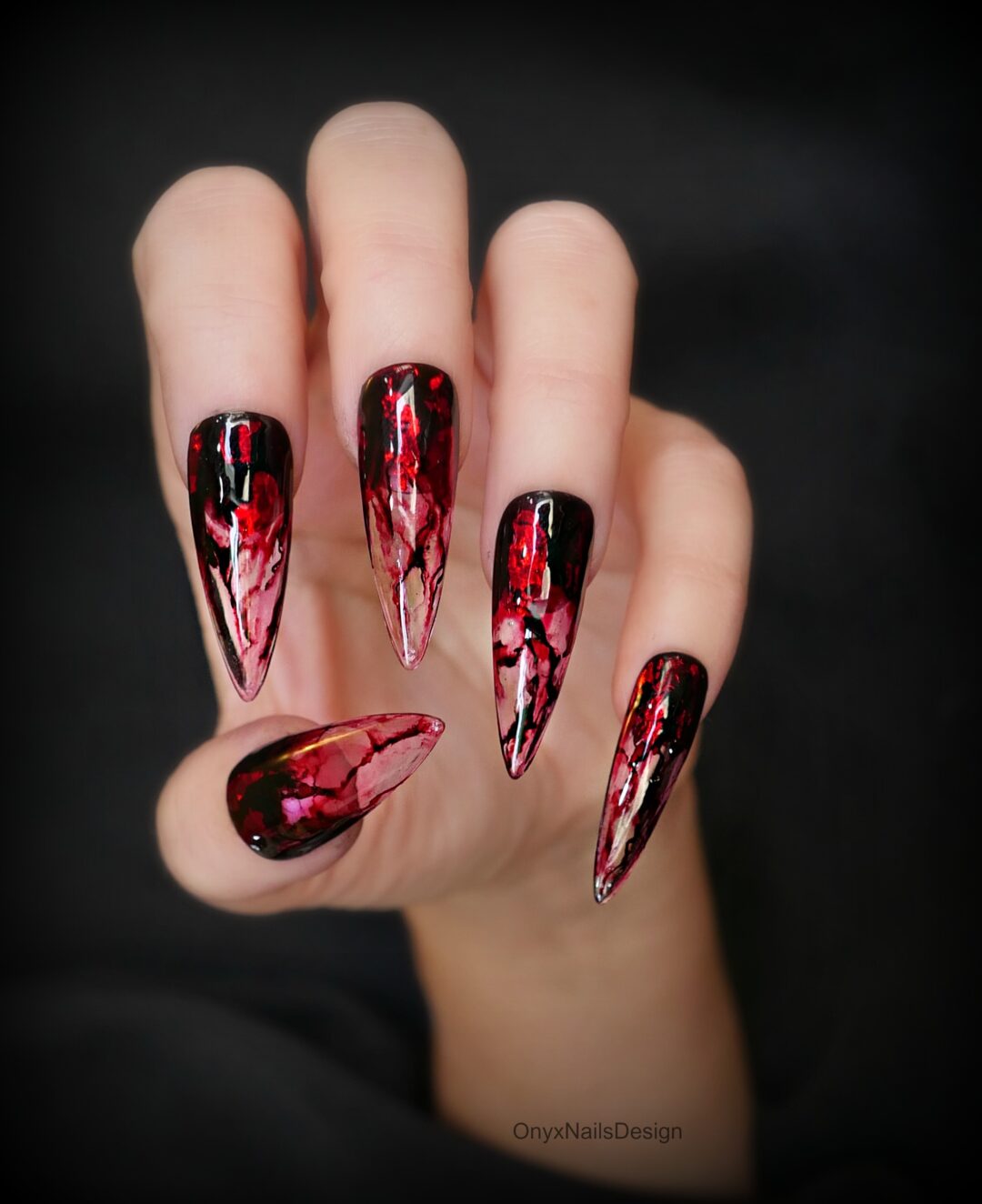 Onyx Nails Design Creates Gnarly, Bloody, Customized SFX Nail Art - Rue ...