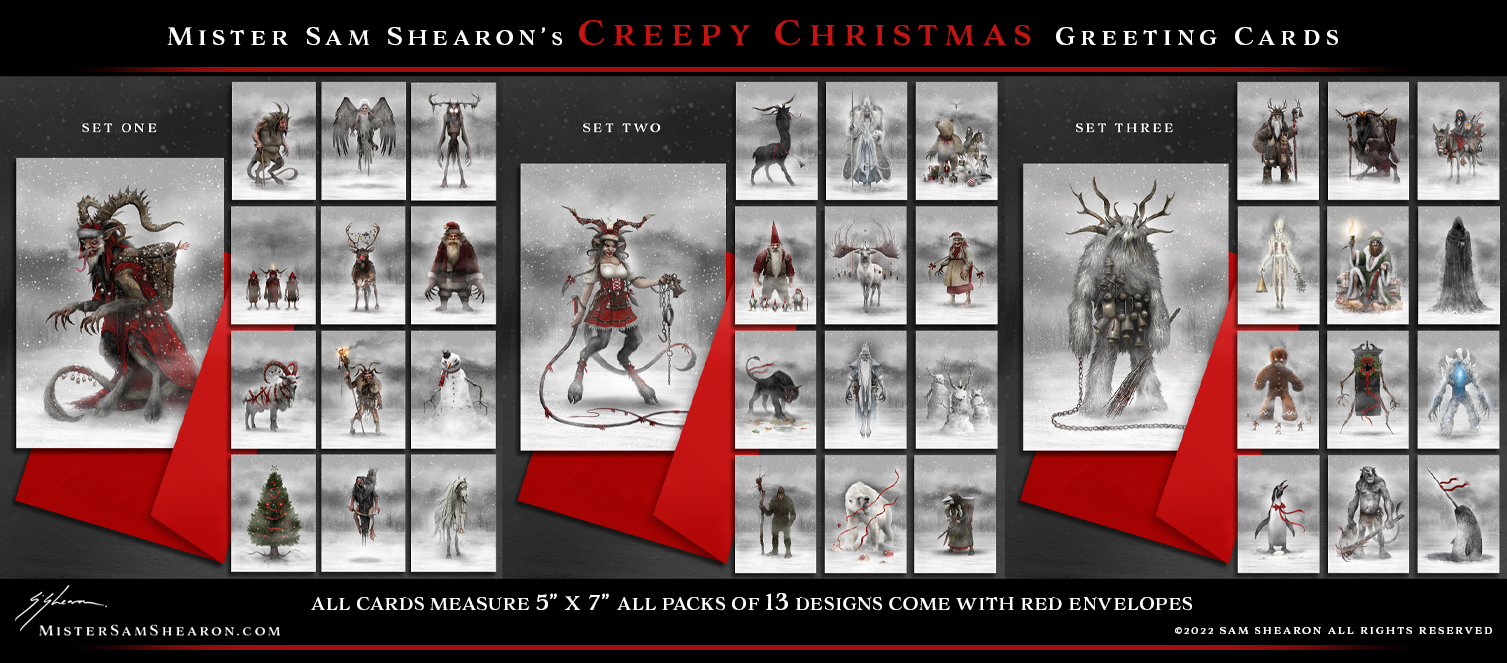 BRITISH DARK ARTIST MISTER SAM SHEARON BRINGS HORROR HOME FOR THE ...